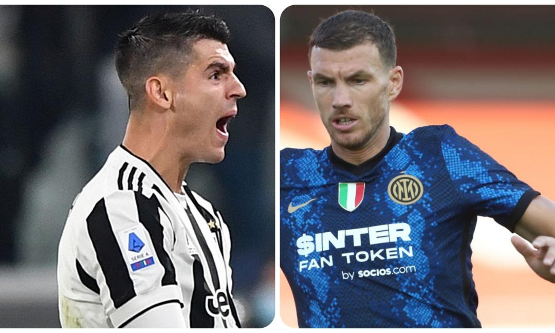Inter-Juve la notte dei numeri 9: il confronto Dzeko-Morata ... Inter-Juve la notte dei numeri 9: il confronto Dzeko-Morata ...